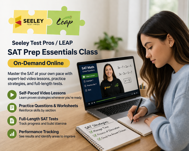 ACT – SAT – PSAT Prep: Cincinnati – Seeley Test Pros/ LEAP